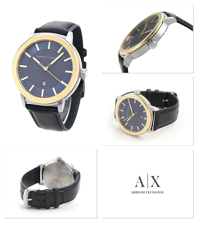 dショッピング |アルマーニ 時計 メンズ カレンダー 革ベルト AX1463 AX ARMANI EXCHANGE アルマーニ ...