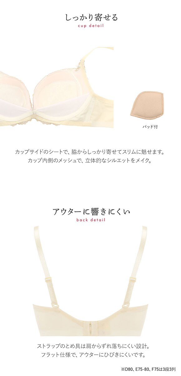 dショッピング |トリンプ Triumph TR554 天使のブラ スリムライン ノンワイヤー ブラジャー DEF 単品 | カテゴリ：ブラジャーの販売できる商品 | SHIROHATO（白鳩 ...