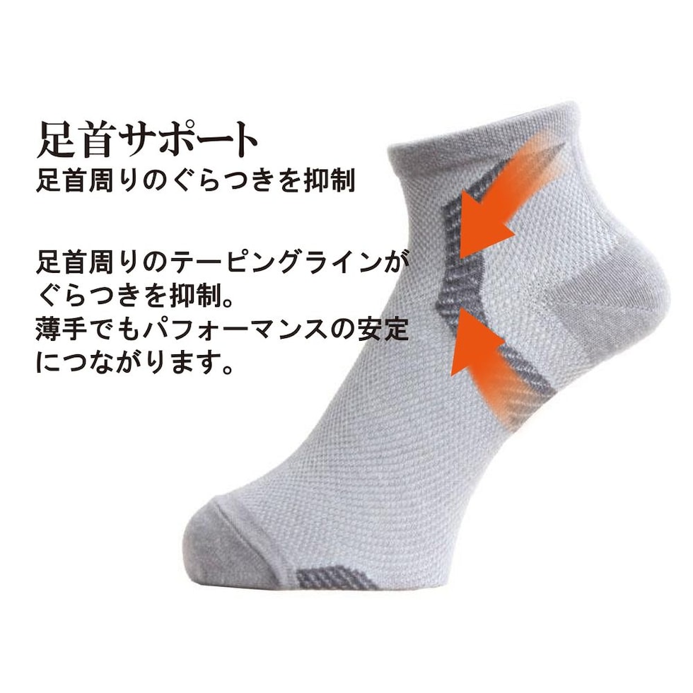 dショッピング |イイダ靴下 Runtage アスリートサポートソックスAIR グレー 選べる2サイズ IF6247 | カテゴリ：ボトル ...