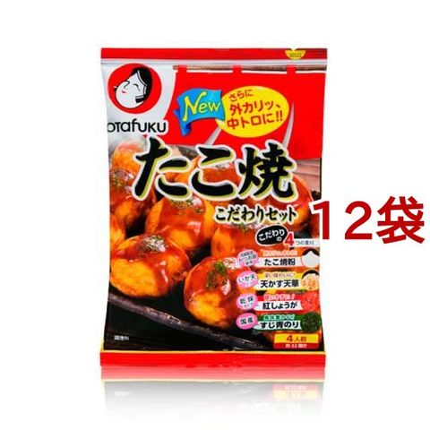 dショッピング |オタフク たこ焼 こだわりセット 4人前 （171g＊12袋セット） | カテゴリ：唐揚げ粉 他の販売できる商品 | 爽快ドラッグ(Rakuten Direct ...