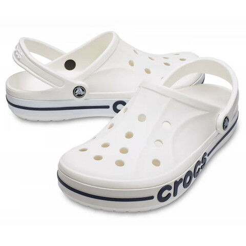 dショッピング |CROCS BAYABAND CLOG（White / Navy・サイズ：M7/W9(25.0cm)） クロックス バヤバンド クロッグ 205089126M7 【返品種別A ...