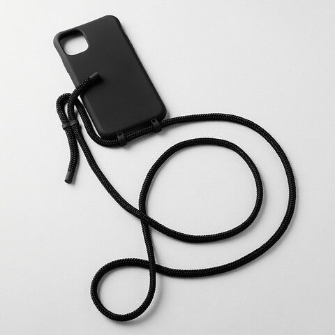 dショッピング |ARNO(アルノ） iPhone 12 Pro Max用 スマホショルダーケース ショルダーストラップ M All Black M01-IP12MAX-AB 【返品種別A ...