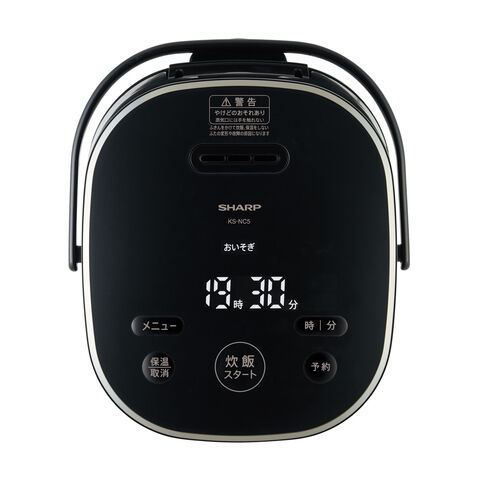 dショッピング |炊飯器 シャープ ジャー炊飯器 （3合炊き） ブラック SHARP KS-CF05EのJoshinオリジナルモデル KS-NC5-B 【返品種別A】 | カテゴリ：の販売 ...