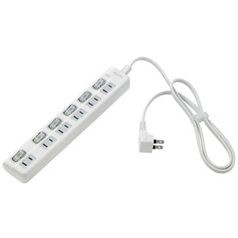 dショッピング |ELPA LEDランプスイッチ付タップ 上挿し（6個口 1m） WLS-LU61EB-W 【返品種別A】 | カテゴリ：電源・電源タップ その他の販売できる商品 ...