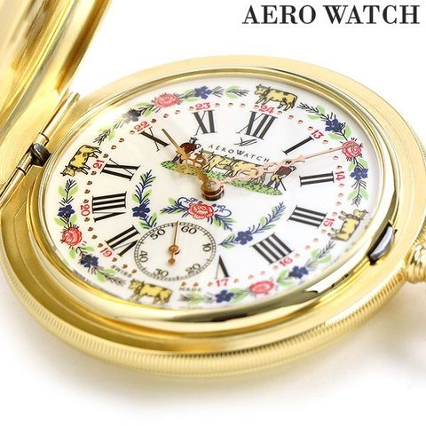 dショッピング |アエロウォッチ 懐中時計 ハンターケース 手巻き 55626 J501 AEROWATCH ゴールド | カテゴリ：の販売 ...