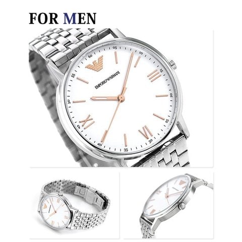 dショッピング |ペアウォッチ エンポリオ アルマーニ シンプル メタルベルト AR80014 EMPORIO ARMANI 腕時計 カッパ ...