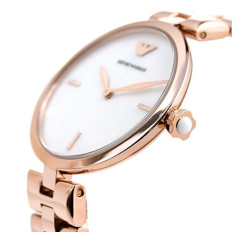 dショッピング |エンポリオアルマーニ 時計 レディース 腕時計 AR11196 EMPORIO ARMANI 32mm ホワイトシェル× ...