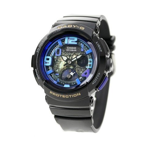 dショッピング |Baby-G レディース 腕時計 ビーチトラベラーシリーズ BGA-190GL-1BDR カシオ ベビーG ブラック×ブルー ...