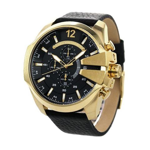 dショッピング |ディーゼル メガチーフ 53mm メンズ 腕時計 DZ4344 DIESEL ブラック×ゴールド | カテゴリ：の販売できる ...