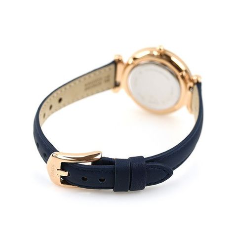 dショッピング |フォッシル 時計 カーリー ミニ 28mm レディース 腕時計 ES4502 FOSSIL ホワイトシェル×ネイビー ...