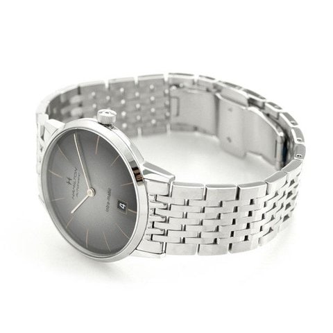 dショッピング |ハミルトン 時計 イントラマティック 自動巻き メンズ H38455181 HAMILTON 腕時計 グレーグラデーション ...