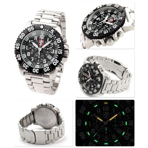 dショッピング |ルミノックス LUMINOX ネイビー シールズ スティール クロノグラフ 腕時計 ホワイト 3182 | カテゴリ：の販売 ...