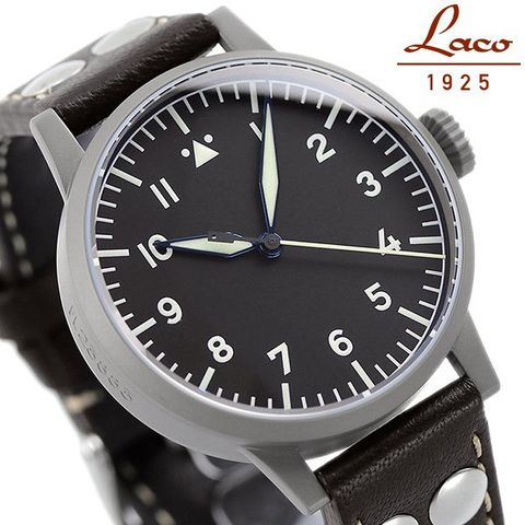 dショッピング |ラコ Laco 時計 オリジナル パイロット ミュールハイム アン デア ルール 39mm 手巻き メンズ 腕時計 ...