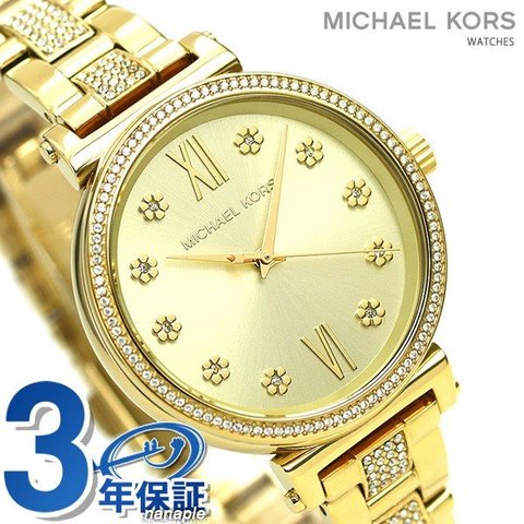 dショッピング |マイケルコース 時計 レディース 腕時計 ソフィー 花柄 ゴールド MK3881 MICHAEL KORS | カテゴリ：の ...