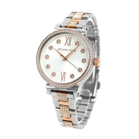 dショッピング |マイケルコース 時計 レディース 腕時計 ソフィー 花柄 ピンクゴールド MK3880 MICHAEL KORS ...