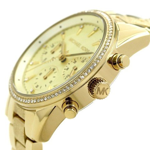 dショッピング |マイケルコース 時計 レディース 腕時計 リッツ クロノグラフ ゴールド MK6597 MICHAEL KORS ...