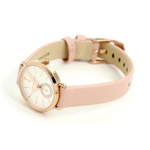dショッピング |マイケルコース レディース 腕時計 革ベルト シルバー×ピンク MK2735 MICHAEL KORS ポーシャ 28mm ...