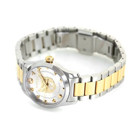 dショッピング |グッチ 時計 Gタイムレス 27mm スイス製 クオーツ レディース 腕時計 YA126596 GUCCI シルバー× ...