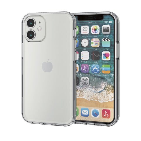 dショッピング |【ELECOM(エレコム)】iPhone12 mini ケース カバー フルカバー ( ポリカーボネート ガラスフィルム 付属 ) 360度 全面 クリア【同梱不可 ...