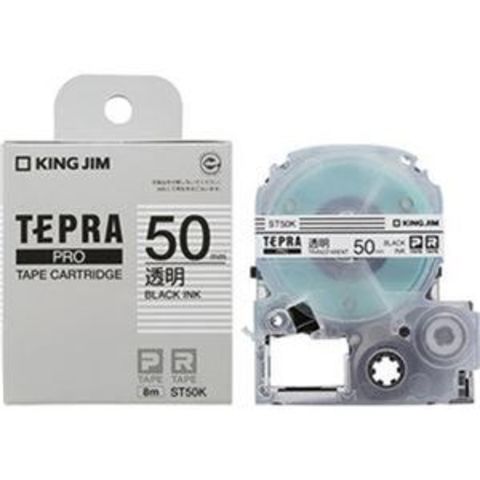まとめ買い キングジム PROテープカートリッジ ST50K 透明ラベル【×5セット 業務用】 【同梱不可】【代引不可】[ ][TP ...