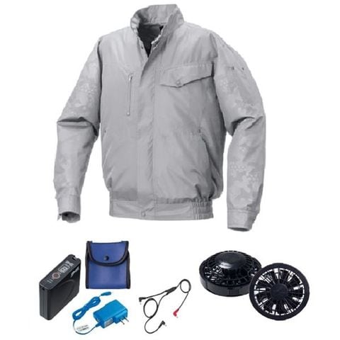 KU92100 空調服 R 綿・ポリ混紡 フルハーネス仕様 FAN2300B・RD9261