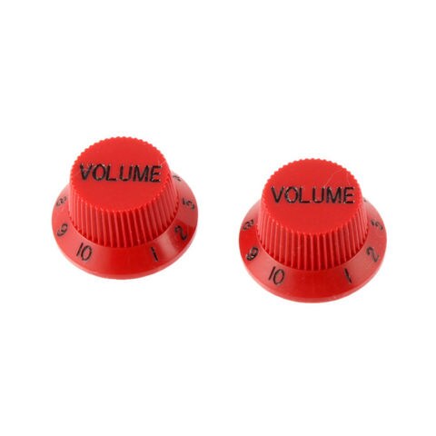 dショッピング |オールパーツ ALLPARTS KNOB 5034 Set of 2 Red Volume Knobs コントロールノブ ...