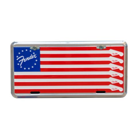 dショッピング |Fender Flag License Plate Red/White/Blue ライセンスプレート | カテゴリ：の販売 ...