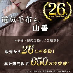 電気毛布 電気敷毛布 FUWARI 敷き毛布 140×80cm YLS-F34 リュクス