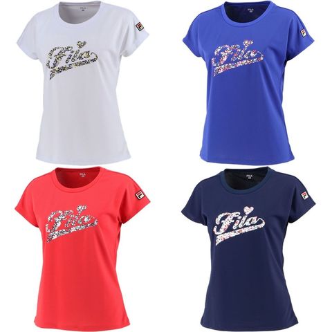 dショッピング |FILA フィラ レディース ウィメンズ グラフィックTシャツ VL2158 テニスウェア フィラレッド 11 M ...