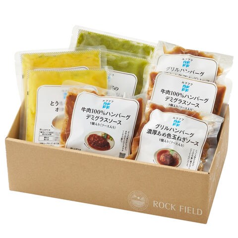 dショッピング |洋食セレクション ハンバーグ＆ポタージュ 冷凍食品 洋風総菜 詰め合わせ ハンバーグ おかず スープ 贅沢グルメ 惣菜 RFFF ルフフフ | カテゴリ：精肉加工品の販売 ...