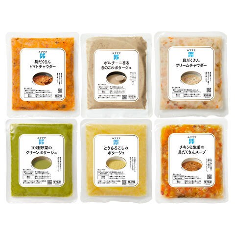 dショッピング |気分に合わせて楽しめる 6種のスープセット ポルチーニ香るきのこのポタージュ 冷凍 スープ 温めるだけ 贅沢 惣菜 RFFF ルフフフ | カテゴリ：の販売できる商品 ...