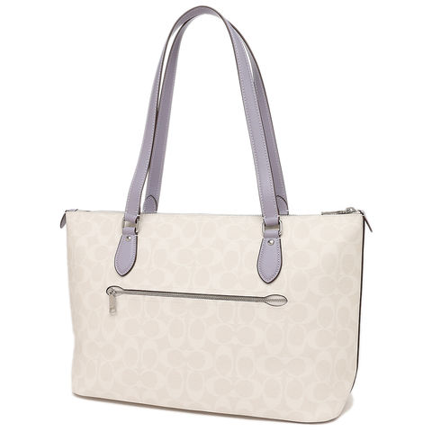 dショッピング |コーチ アウトレット トートバッグ シグネチャー ホワイト パープル レディース COACH CH504 SVVVJ ...