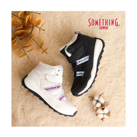 dショッピング |サムシングエドウィン 子供靴 スノーブーツ 女の子 防水 防寒 ショートブーツ 面ファスナー 履きやすい ウィンターブーツ ショート丈 スニーカー ジュニア ブーツ 女の子 ...