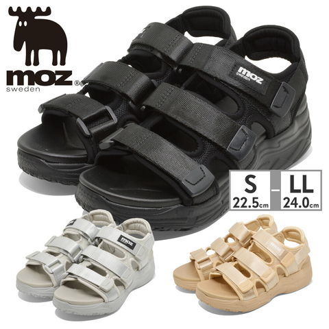dショッピング |25%OFF モズ サンダル レディース MZ-1002 BL GY BG MOZ 2023春夏厚底 ストラップ スポーツサンダル | カテゴリ：スポーツサンダルの販売できる ...