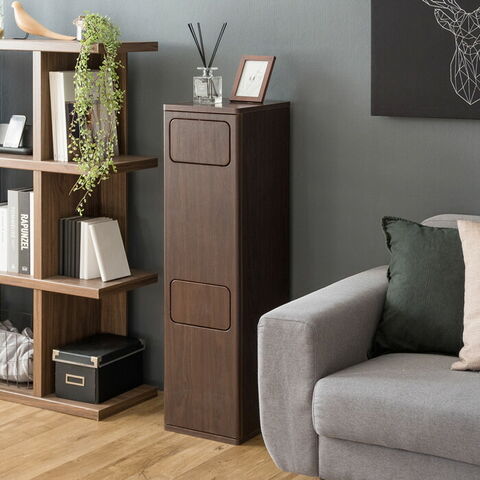 dショッピング |MIYATAKE ゴミ箱 20L×2 プッシュ式 木製 2段ダストボックス Empro エンプロー DB-960R-BR ブラウン【送料無料】 | カテゴリ：ゴミ箱の販売 ...