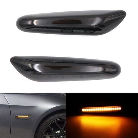 dショッピング |2ピース E46 E36 E90 E91 E60 E61 E81 E82 スモーク アンバー LED サイド マーカー ライト 適用: BMW E87 E88 E92 E93 ...