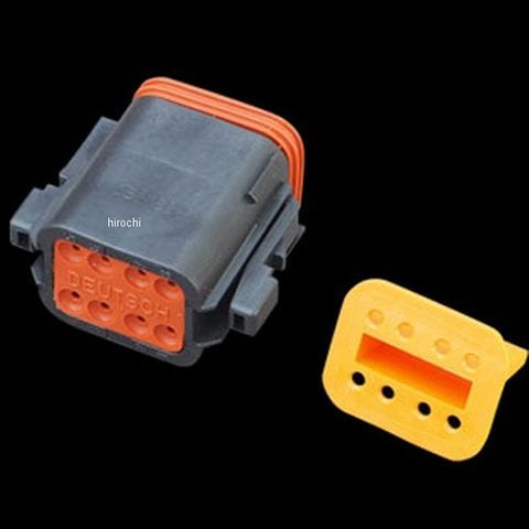 dショッピング |DT06-08SB ドイチェ DEUTSCH ドイチェDTコネクターソケット 8ピン 94年 ハーレー 黒 | カテゴリ：バイク用電装パーツの販売できる商品 | ヒロチー商事 ...