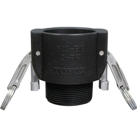 dショッピング |633BBL1PP カムロック ツインロックタイプカプラー オネジ 樹脂 633-BBL 1インチ PP | カテゴリ：接続金具の販売できる商品 | ヒロチー商事 ...